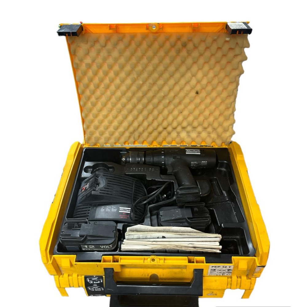 Pre-owned Atlas Copco PEP 12 T Black Cordless 12-Volts Heavy Duty ...